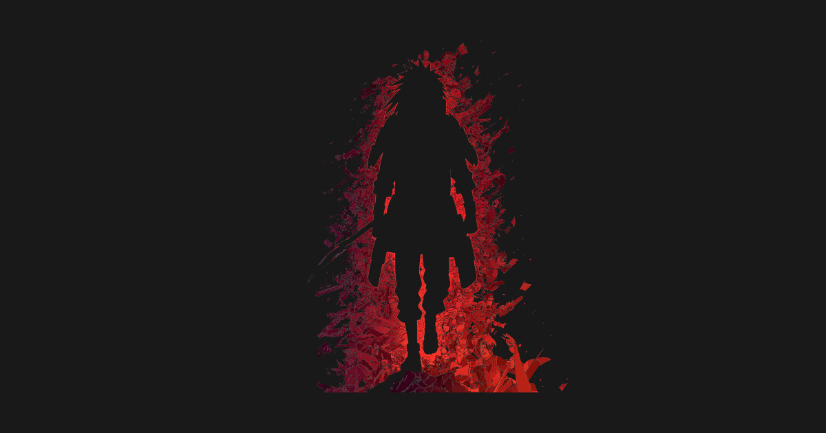 Madara Uchiha Fan Art Silhouette - Madara Uchiha - T-Shirt | TeePublic