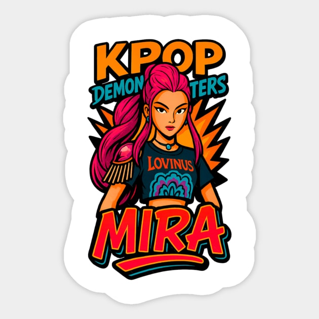 K-Pop Demon Hunters art Mira - K Pop Demon Hunters Art Mira - Sticker ...