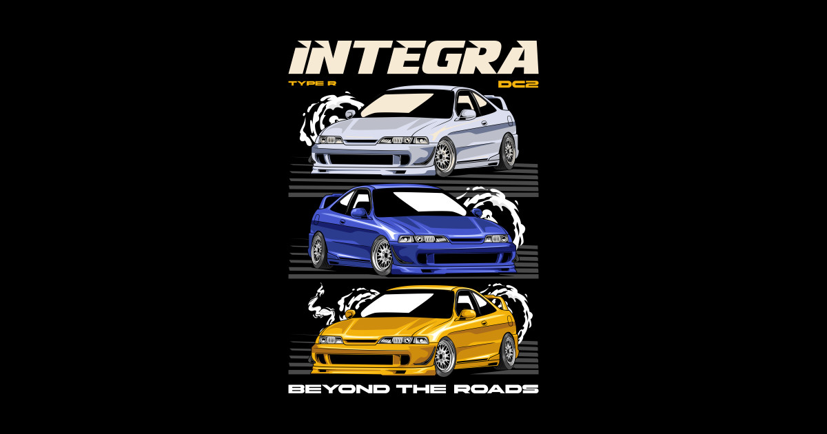 Integra Type R DC2 Car - Integra Type R Dc2 Car - Sticker | TeePublic
