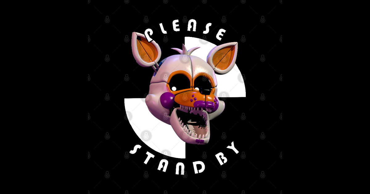 Lolbit Please Stand By Fnaf Lolbit Sticker Teepublic