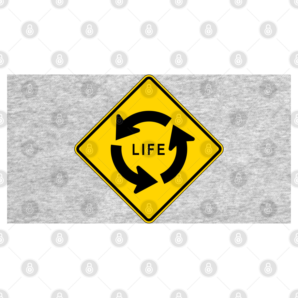 MUTCD W2-6 Roundabout Traffic Circle of Life Sign - Roundabout Traffic ...