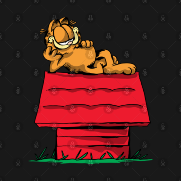 Garfield relaxing - Funny Garfield - T-Shirt | TeePublic