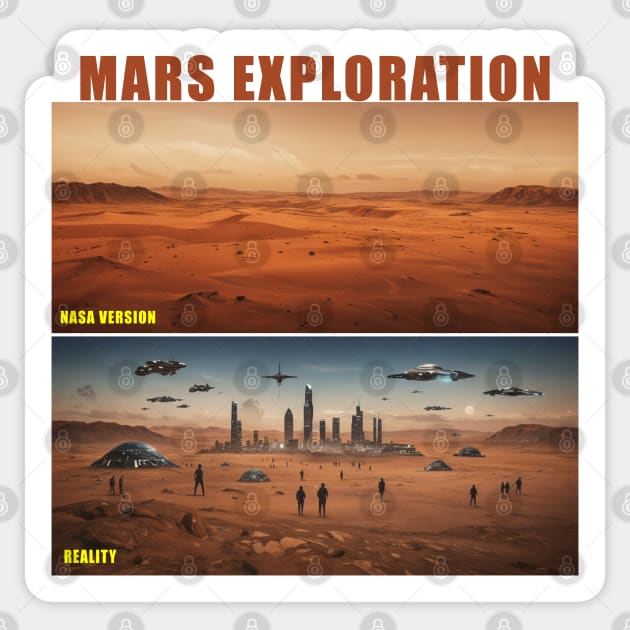 Mars Exploration - NASA vs Reality Funny Sci-Fi Design - Mars ...