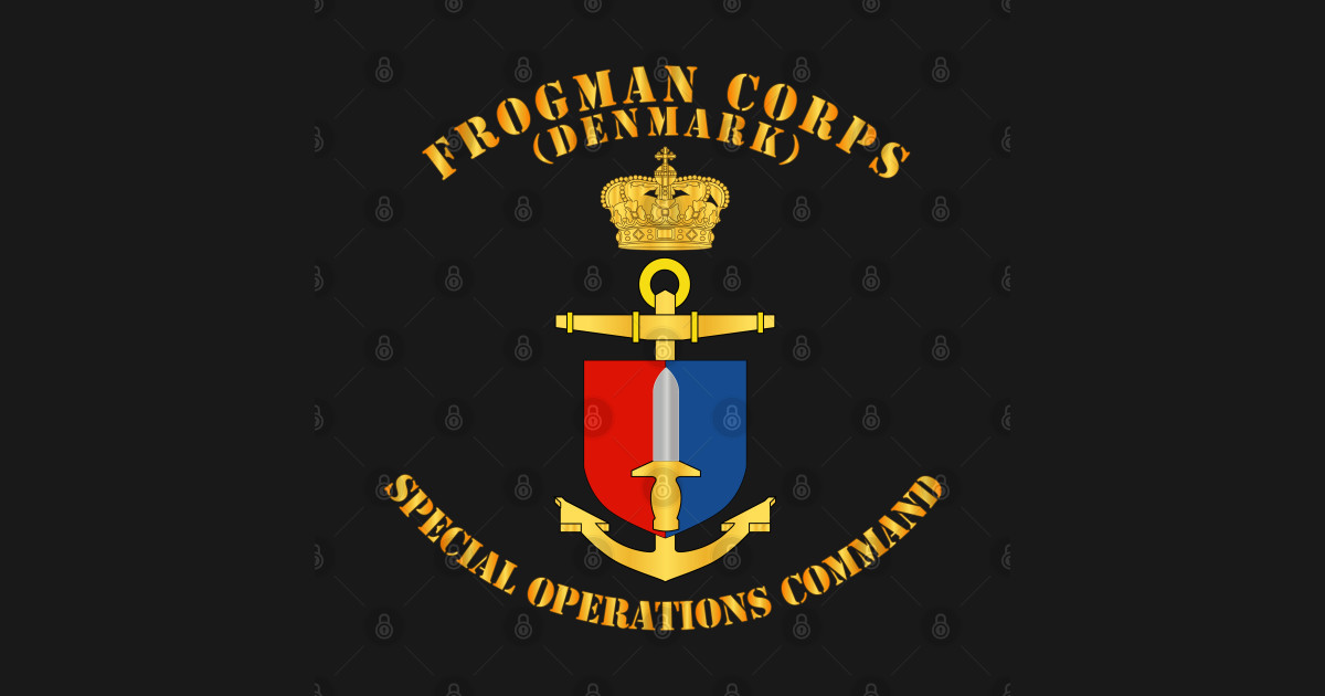 Denmark - Frogman Corps - Special Opns Command - Corps - T-Shirt ...