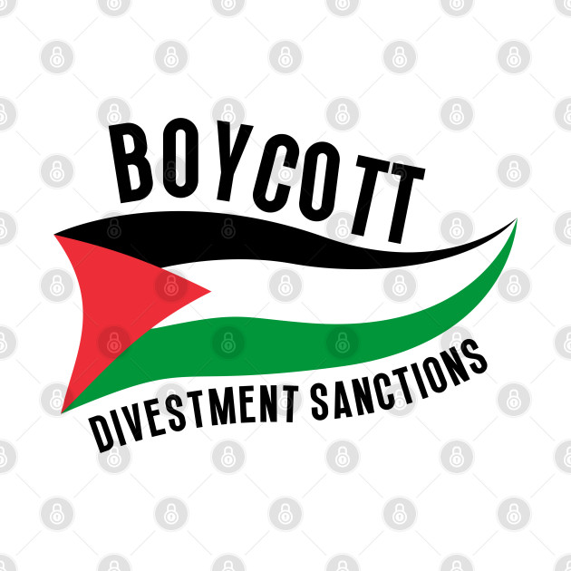 Boycott Divestment Sanctions - Flag - T-Shirt | TeePublic