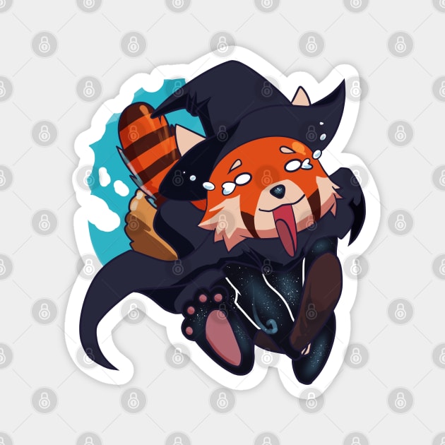 How Do You Stop This Thing!? - Red Panda Witch - Red Pandas - Magnet | TeePublic
