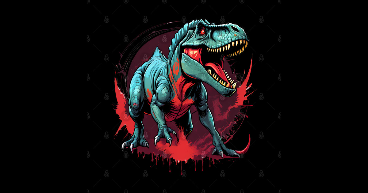 Dinosaur T-Rex Monster - Dinosaur T Rex - Sticker | TeePublic
