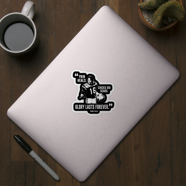 Shane Falco Pain heals - Shane Falco Pain Heals - Sticker | TeePublic