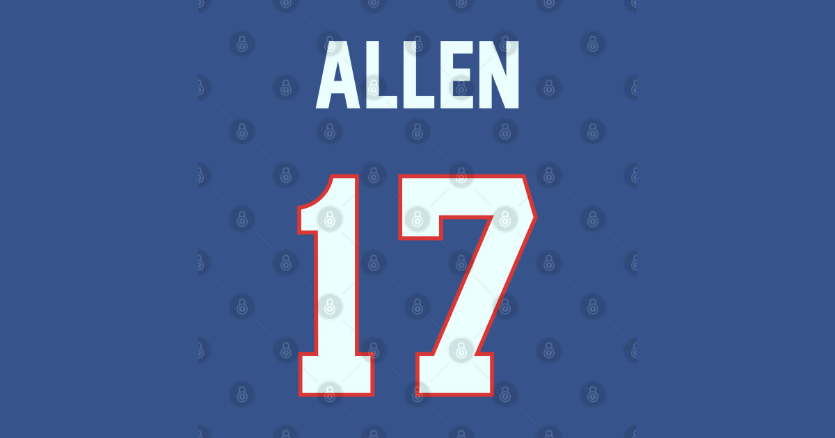 Josh Allen QB #17 - Josh Allen - T-Shirt | TeePublic