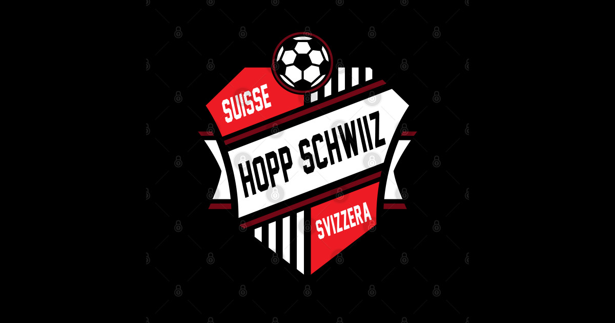 Hopp Schwiiz Switzerland Soccer - Switzerland Soccer Gift - Sticker ...