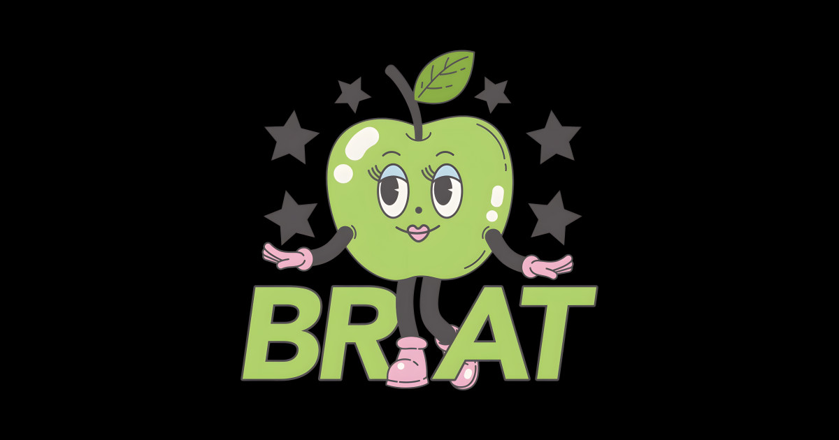 Brat Brat Funny - Apple Lover - Sticker | TeePublic