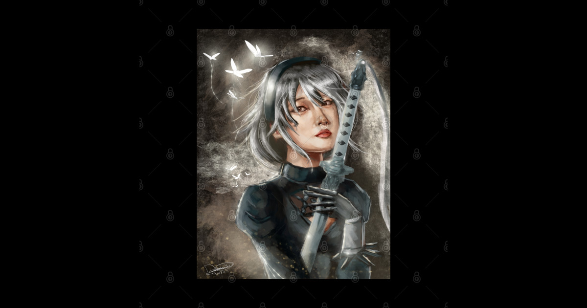 Nier automata portrait fan art Design (eyes edition) - Nier Automata ...