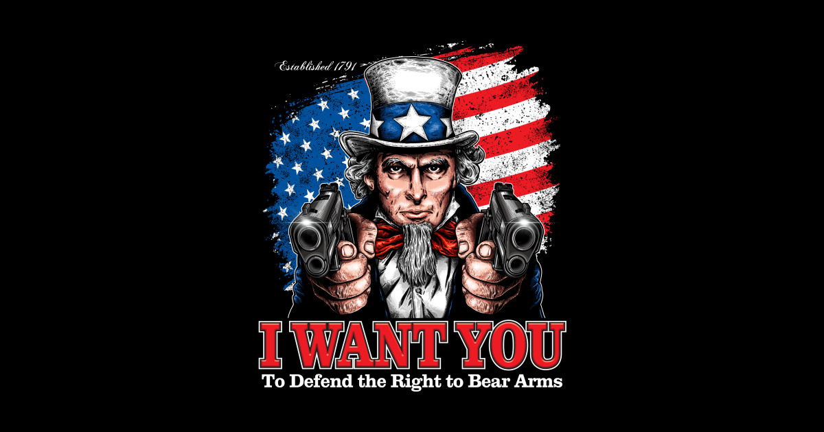 Uncle Sam I Want You Guns - Uncle Sam - Posters and Art Prints | TeePublic