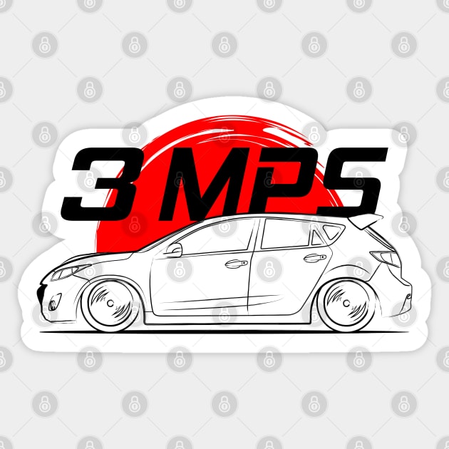 Tuner Mazdaspeed3 JDM 3 MPS - Mazdaspeed3 - Sticker | TeePublic