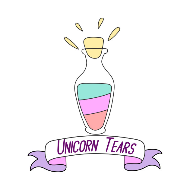 Unicorn Tears cute Rainbow Glass - Unicorn Tears - T-Shirt | TeePublic