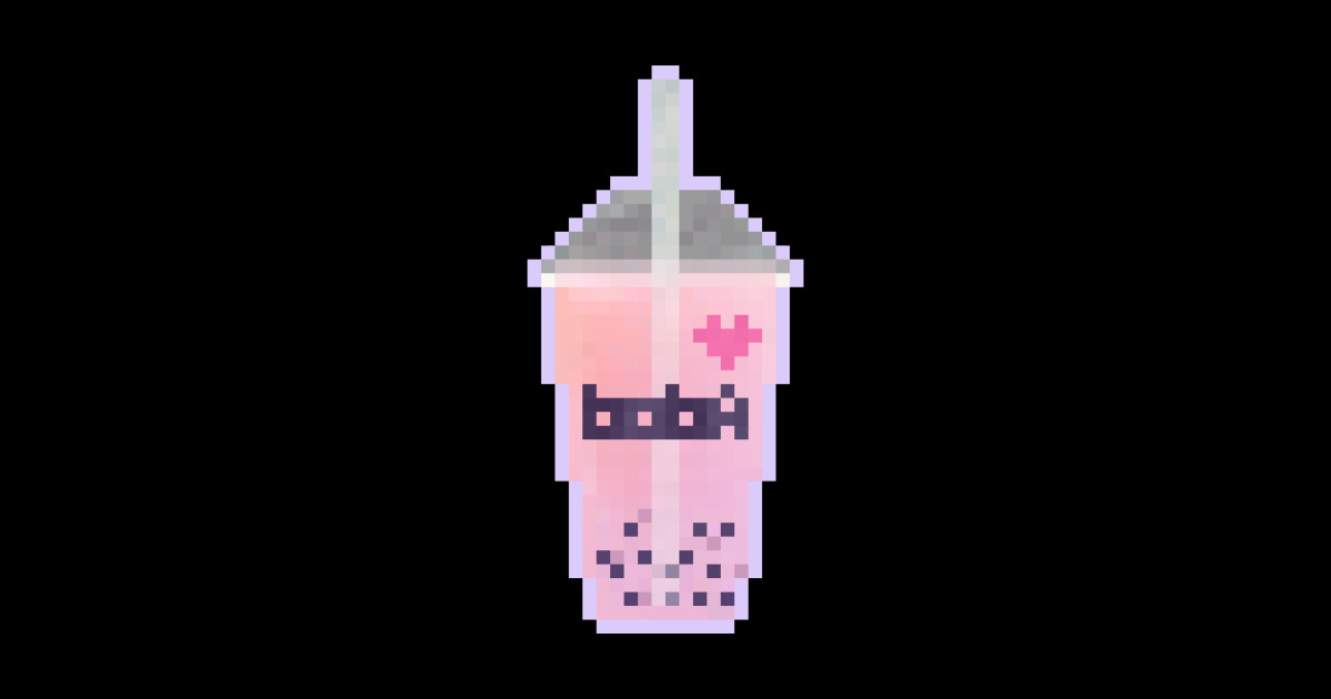Pixel Boba - Taro - Boba - Posters and Art Prints | TeePublic