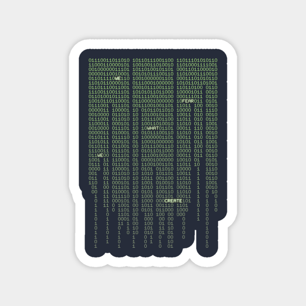 Singularity Matrix - Binary Code - Magnet | TeePublic
