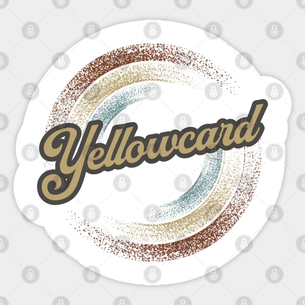 Yellowcard Circular Fade - Musician - Sticker | TeePublic