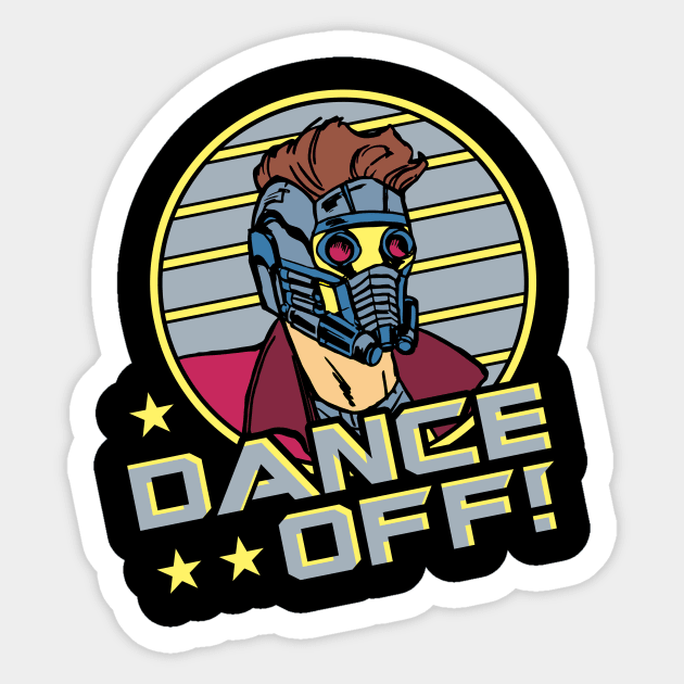 Star Lord - Dance off! - Guardians Of The Galaxy - Sticker | TeePublic
