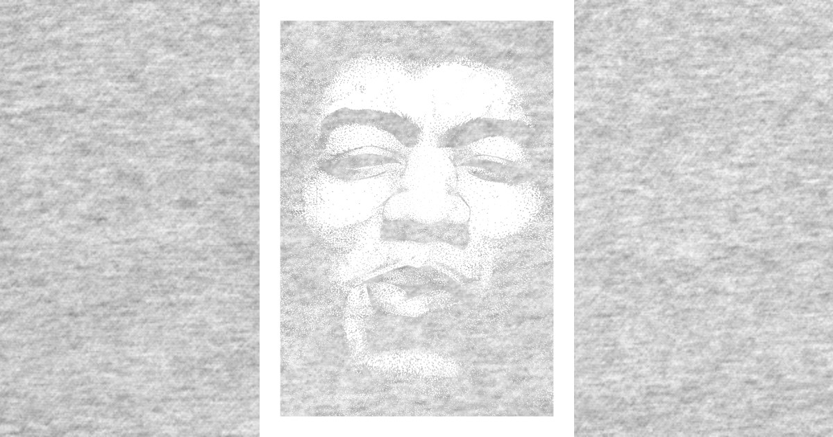 Jimi Hendrix stippling portrait - Jimi Hendrix Art - T-Shirt | TeePublic