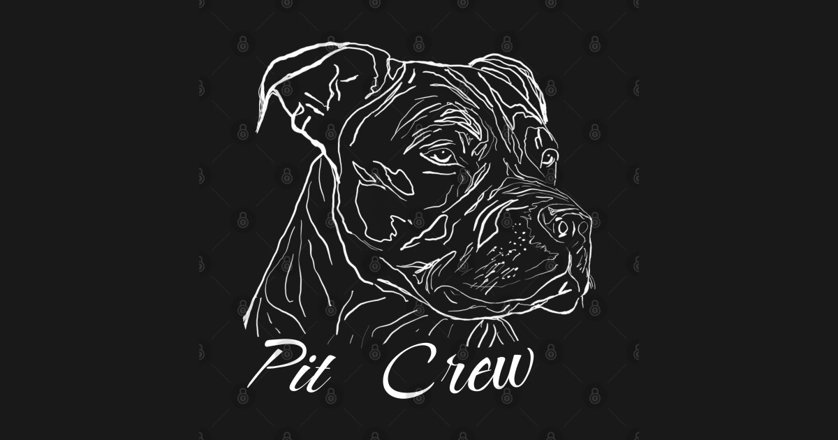 Pit Crew Pit Bull Lovers I love my pit bull - Pit Crew - T-Shirt ...
