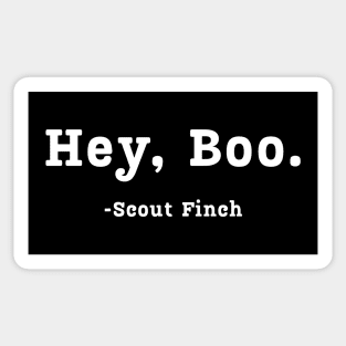 Hey Boo Scout Finch Mockingbird Stickers for Sale | TeePublic