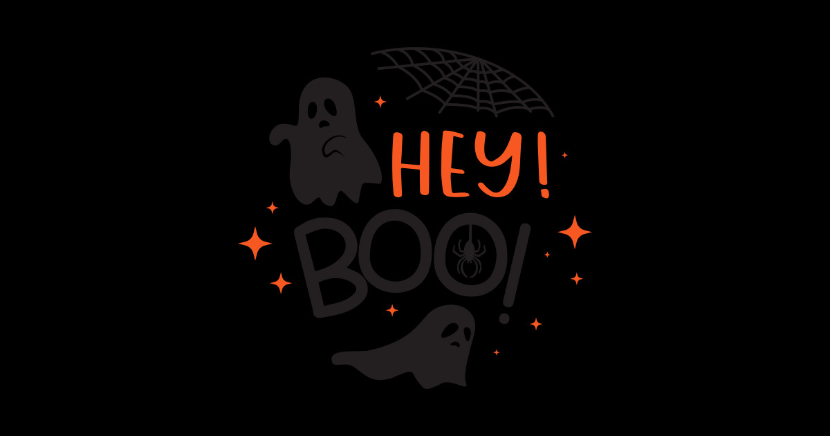 Hey Boo - Halloweenshirt - Sticker | TeePublic