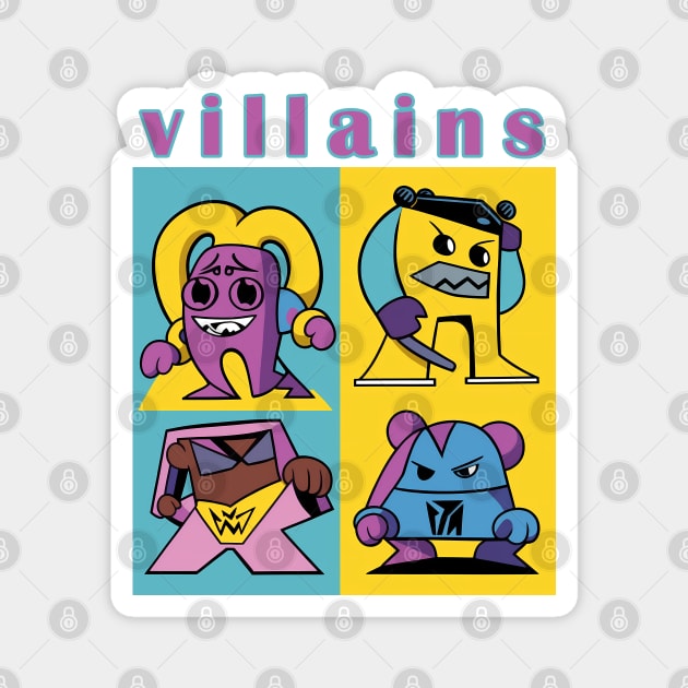 Comic characters super villains - Superheroes - Magnet | TeePublic