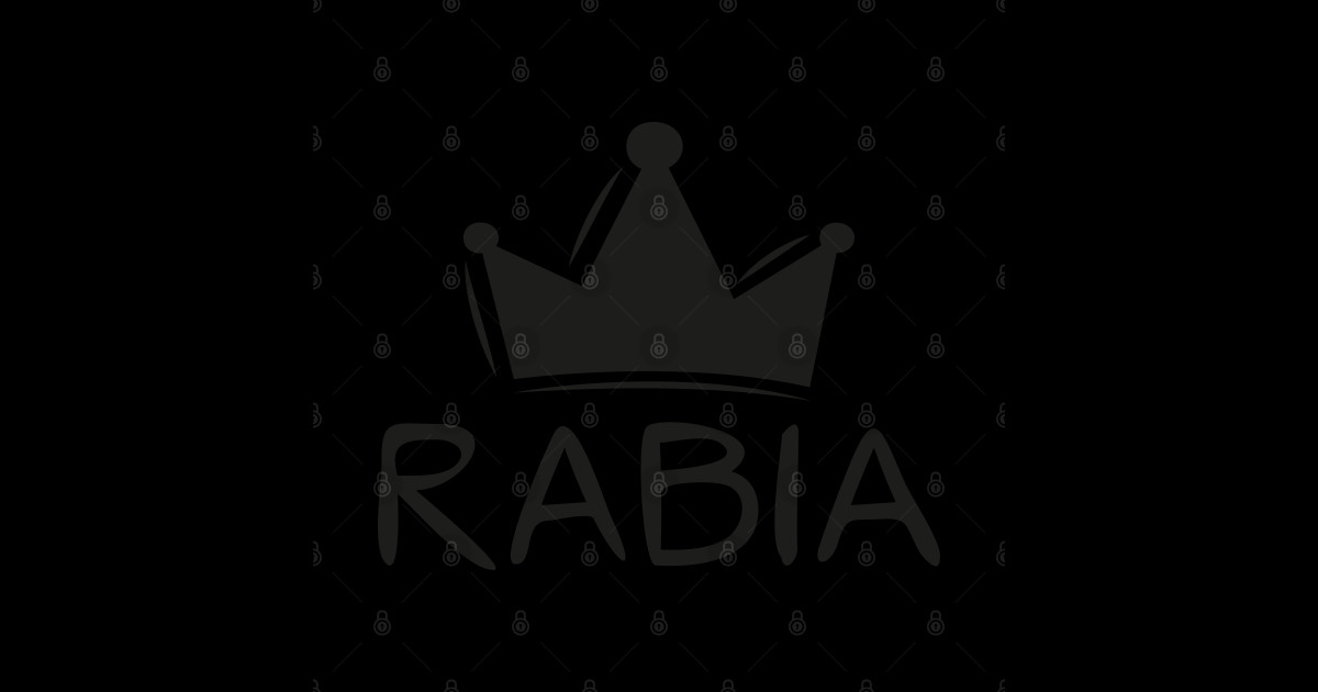 Rabia name, Sticker design. - Rabia - Sticker | TeePublic