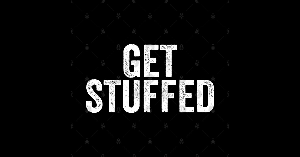 Get Stuffed - Funny Thanksgiving or Christmas - Get Stuffed - Sticker ...