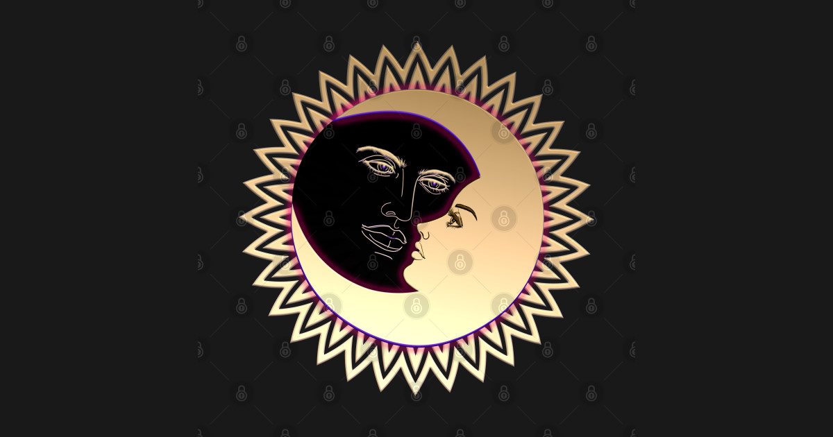 Moon Hug - Eclipse - T-Shirt | TeePublic