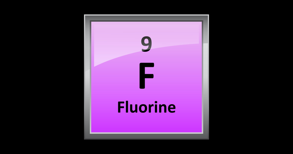 Fluorine Element Tile - Periodic Table - Fluorine - Sticker | TeePublic