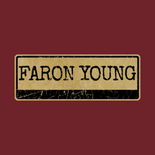 Aliska text black retro - Faron Young - Faron Young - T-Shirt | TeePublic
