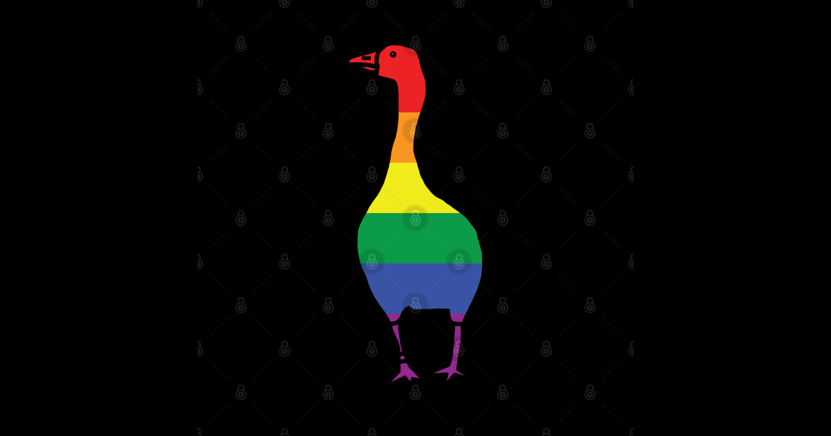 Pride Goose - Pride - Sticker | TeePublic