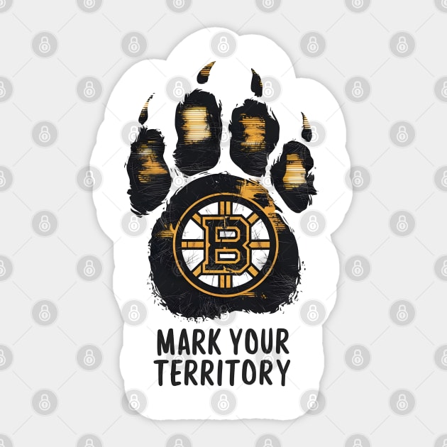 Mark your Territory | Boston Bruins Fan - Boston Bruins Fan - Sticker ...
