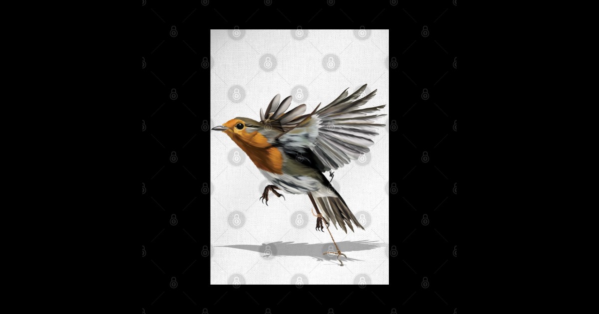 Chained by imagination and freed by illusion - Bird - Sticker | TeePublic