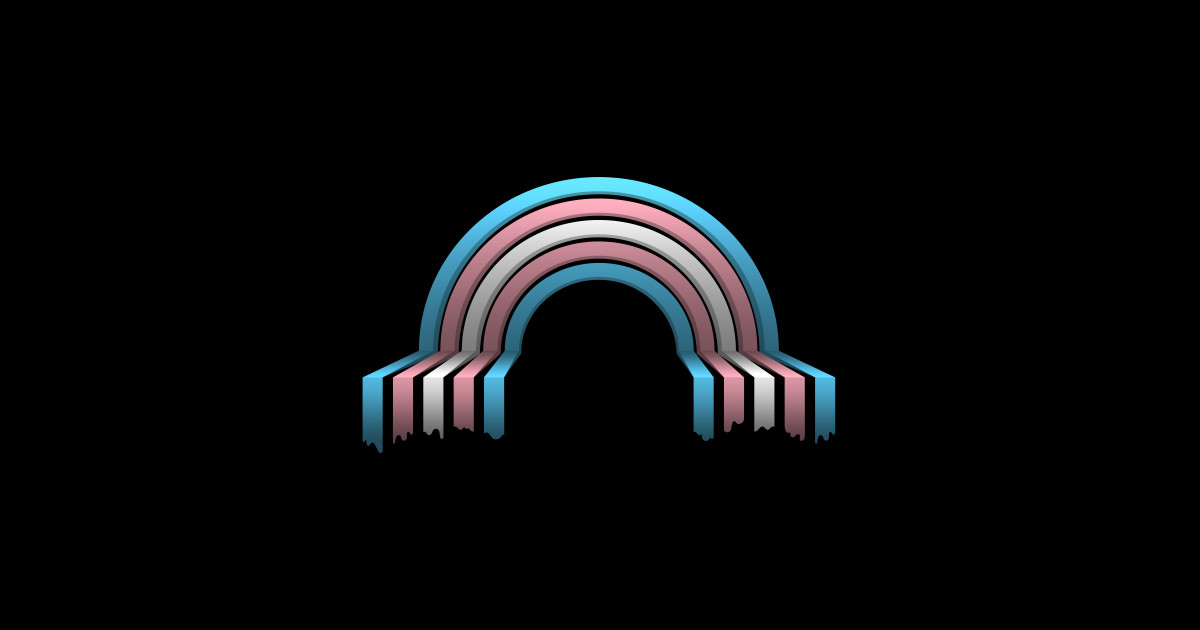 Transgender Pride Flag 3D Drip Rainbow Design - Transgender Pride ...