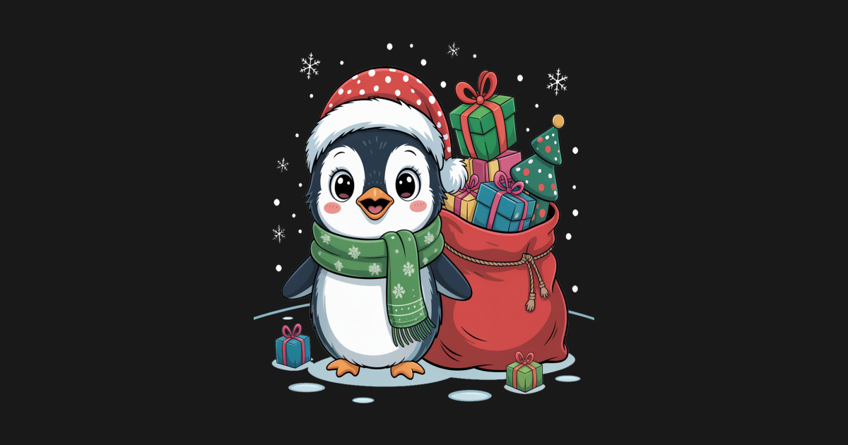 Winter Penguin Christmas - Winter Penguin Christmas - T-Shirt | TeePublic