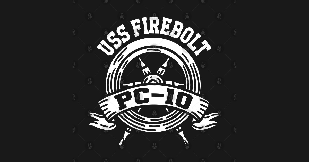 Uss Firebolt Pc-10 Ship Helm Wheel - Uss Firebolt Pc 10 - T-Shirt ...