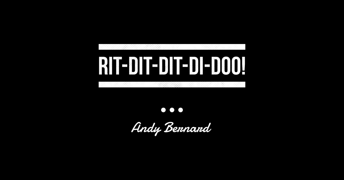 RIt-dit-dit-di-doo! - The Office Us - Sticker | TeePublic