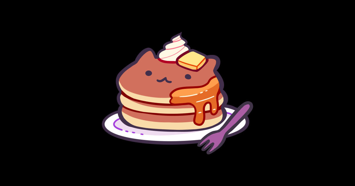 Cat Pancakes - Cat - Posters and Art Prints | TeePublic