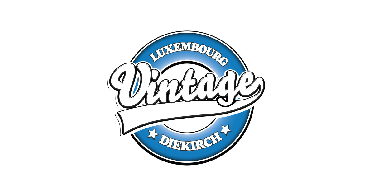 Diekirch luxembourg vintage style logo - Diekirch Luxembourg Logo - T ...