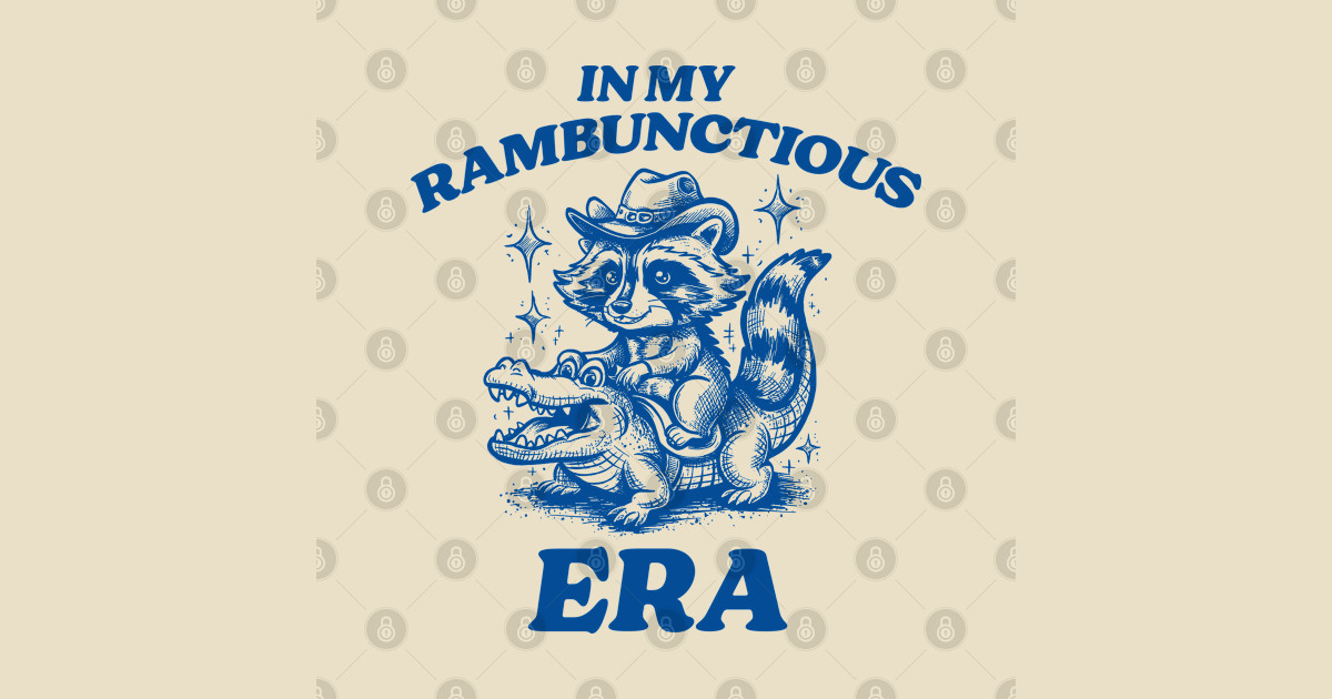 In My Rambunctious Era Vintage Style Shirt, Retro Cartoon T Shirt ...