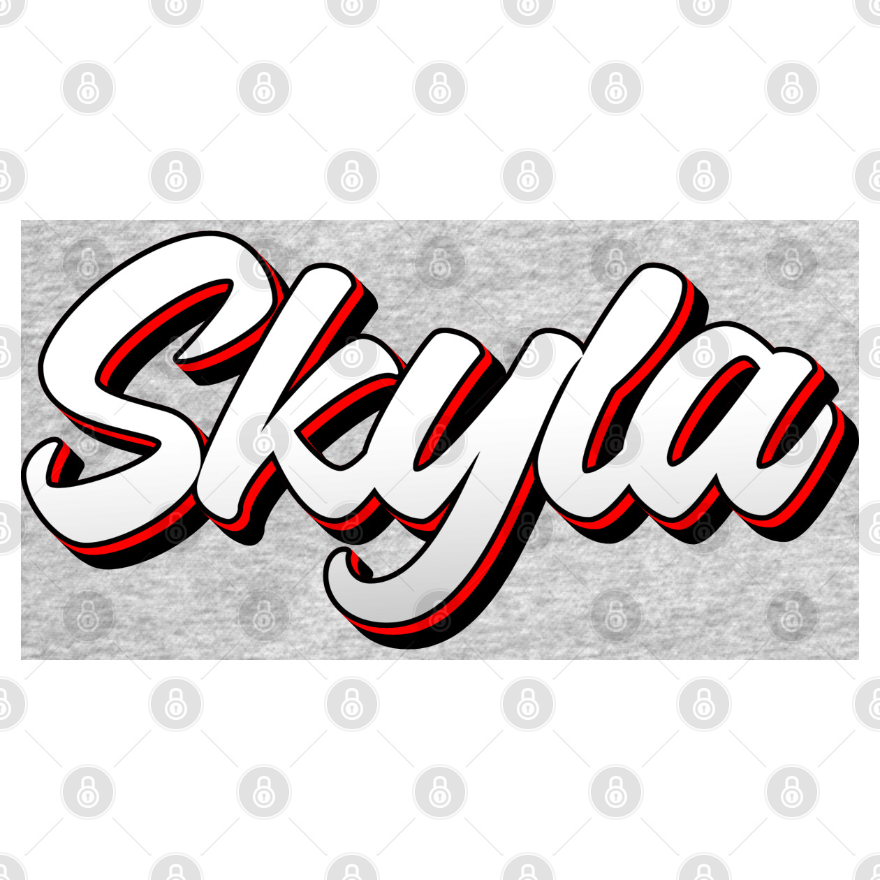 Skyla name - cool 70s retro font - Skyla Name Cool 70s Retro Font - T ...