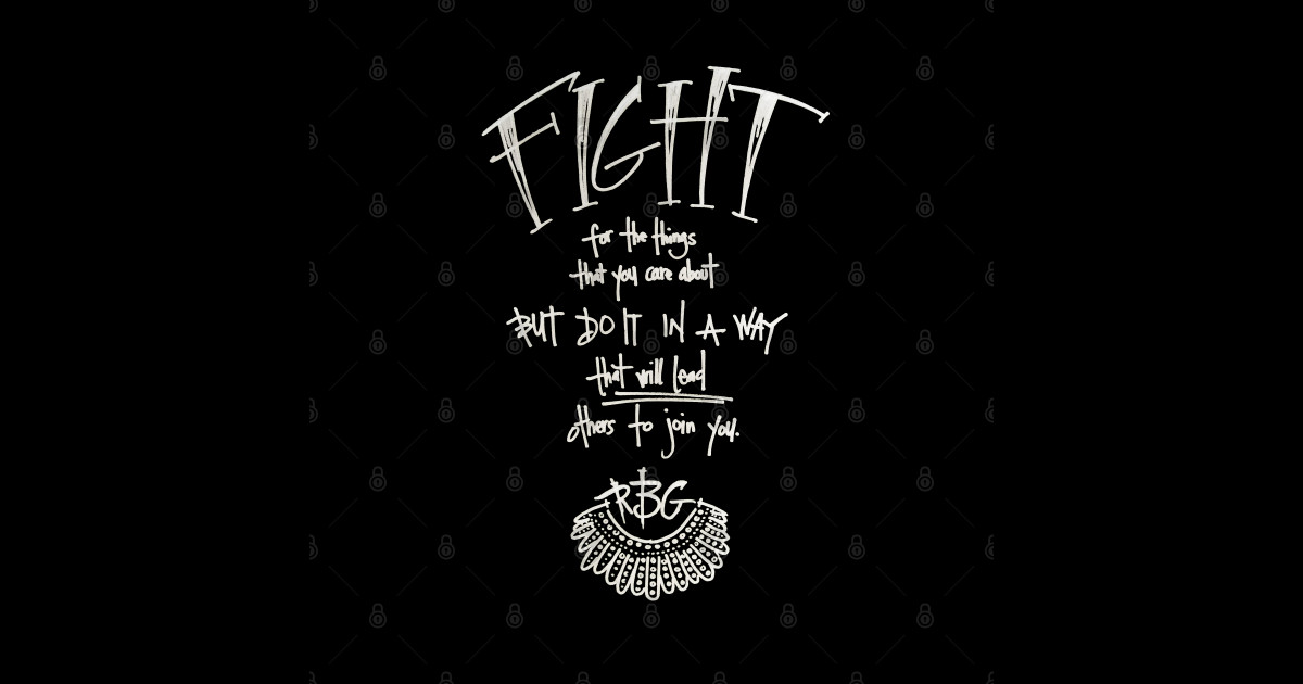 fight like RBG - Rbg - Sticker | TeePublic