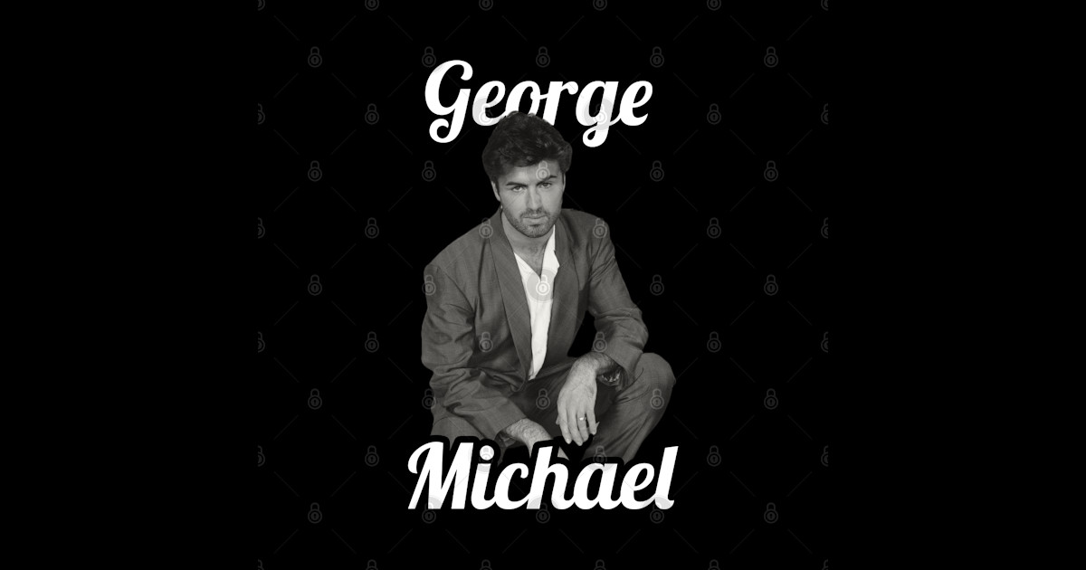 George Michael / 1963 - George Michael - Sticker | TeePublic