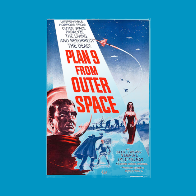 Plan 9 from outerspace poster design - Scifi Movies - Tapestry | TeePublic