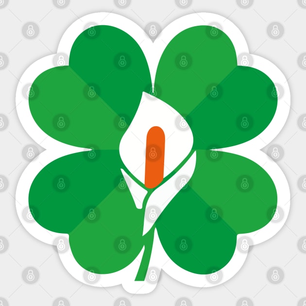 1916 Easter Rising Lily - Irish Rebellion - Celtic - Sticker | TeePublic