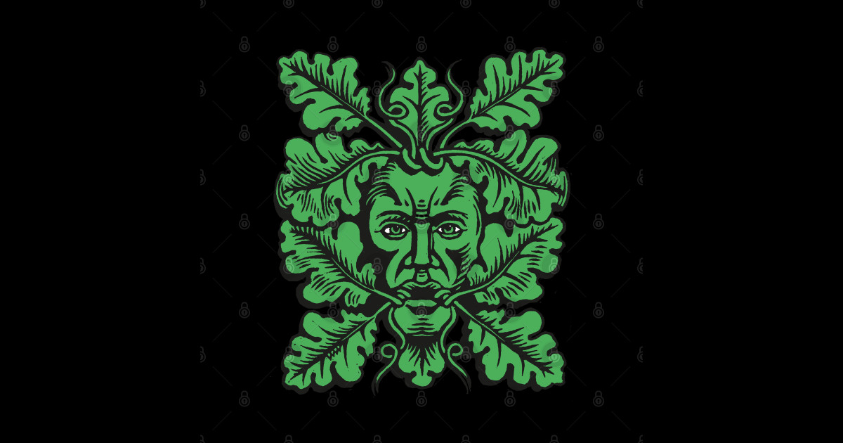 Medieval Green Man - Green Man - Sticker | TeePublic