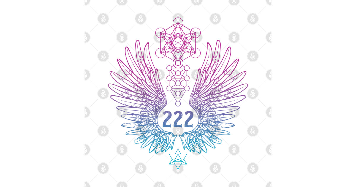 Angel Number 222 Sacred Geometry - Numerology - Posters and Art Prints ...